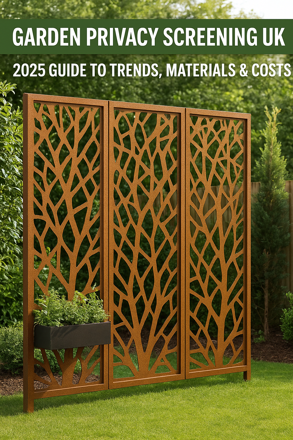 Garden Screening Trends 2025: UK's Complete Guide to Metal Privacy Scr